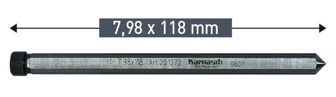 Karnasch Centertap Lang 7,98x118mm for Hardline Ø61-200mm (pakke á 2stk ...